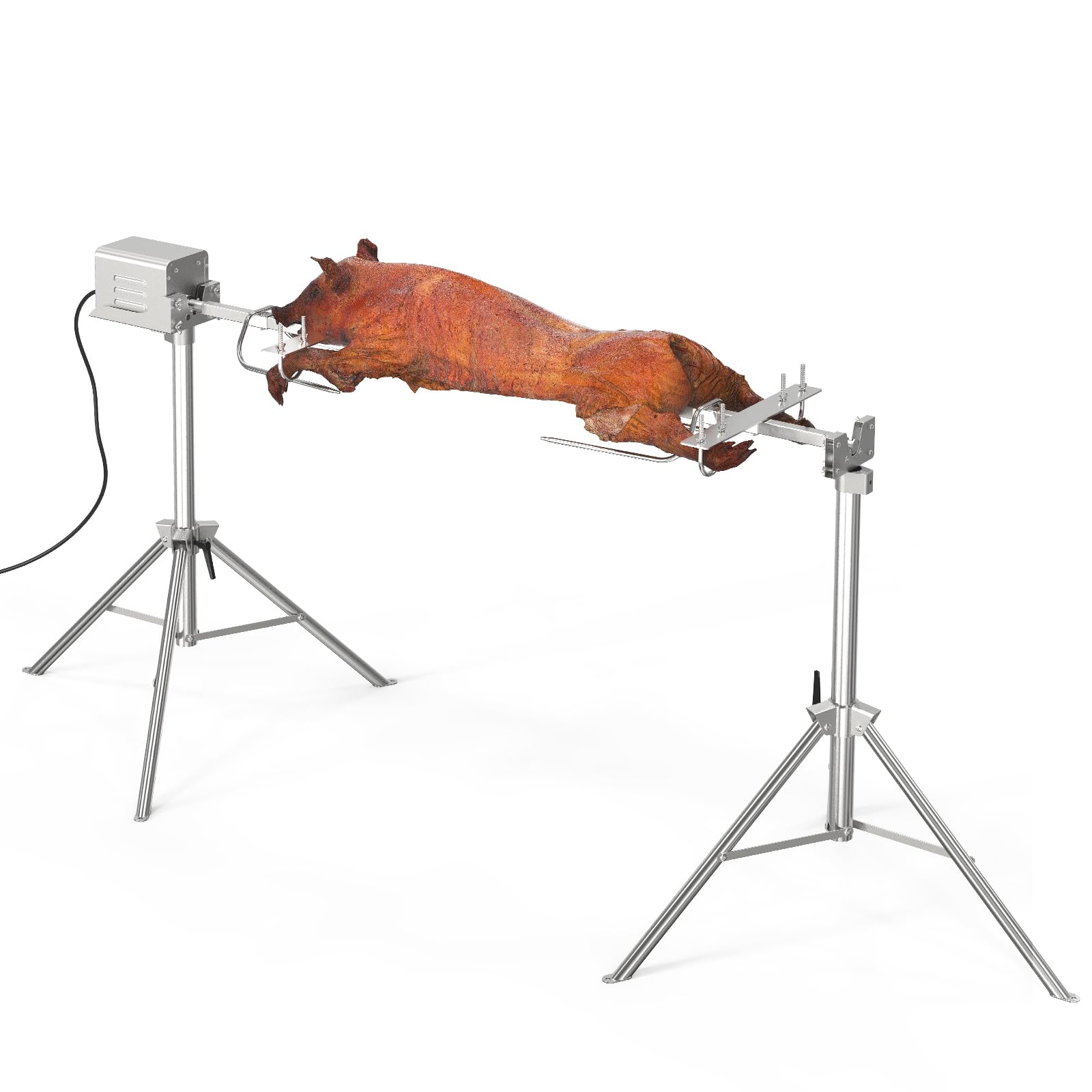 46 Inch Stainless Steel Rotisserie Grill, Pig Lamb Spit Roaster with ...
