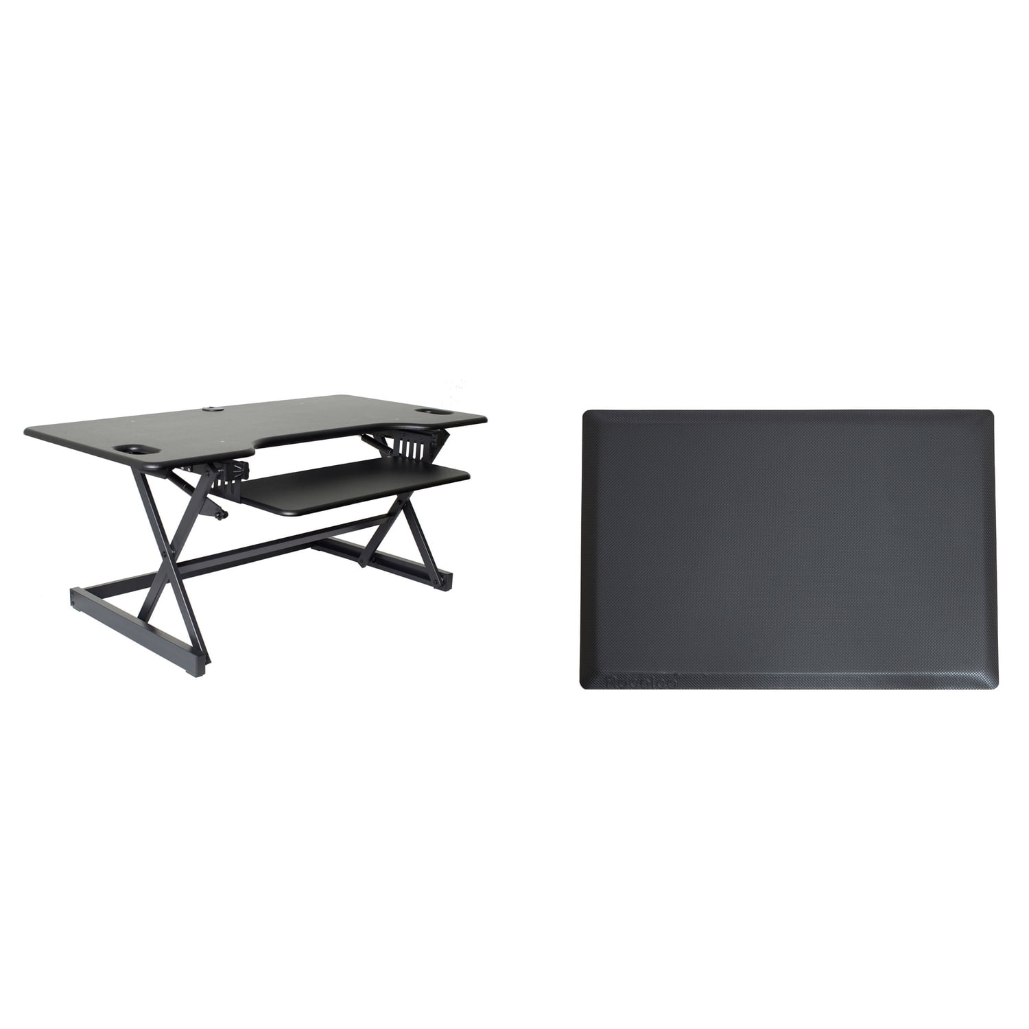"Rocelco 46"" Adjustable Standing Desk Converter with Raising Frame ...