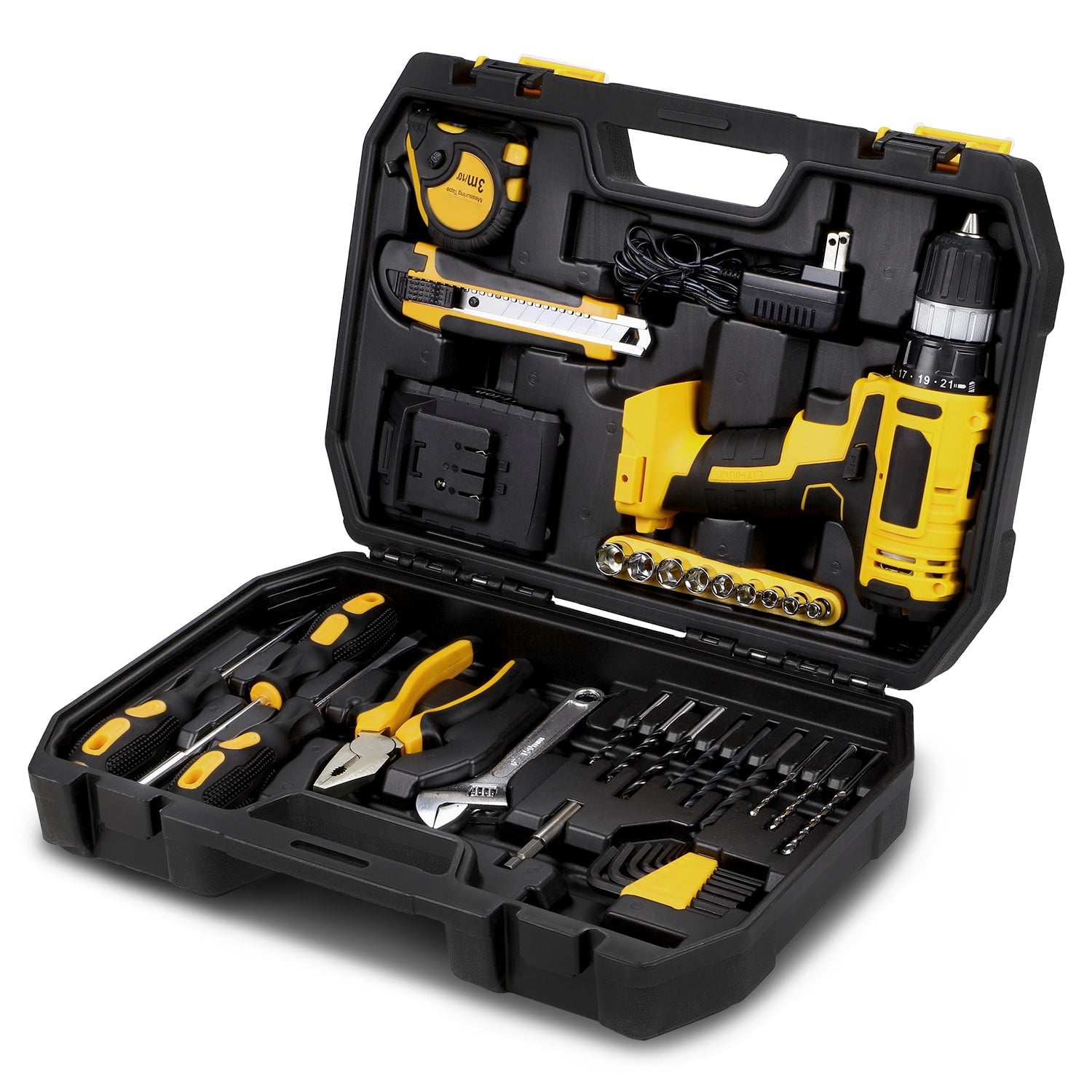 DNA Motoring 18V, 46-Pack Battery Powered Tool Sets - Walmart.com