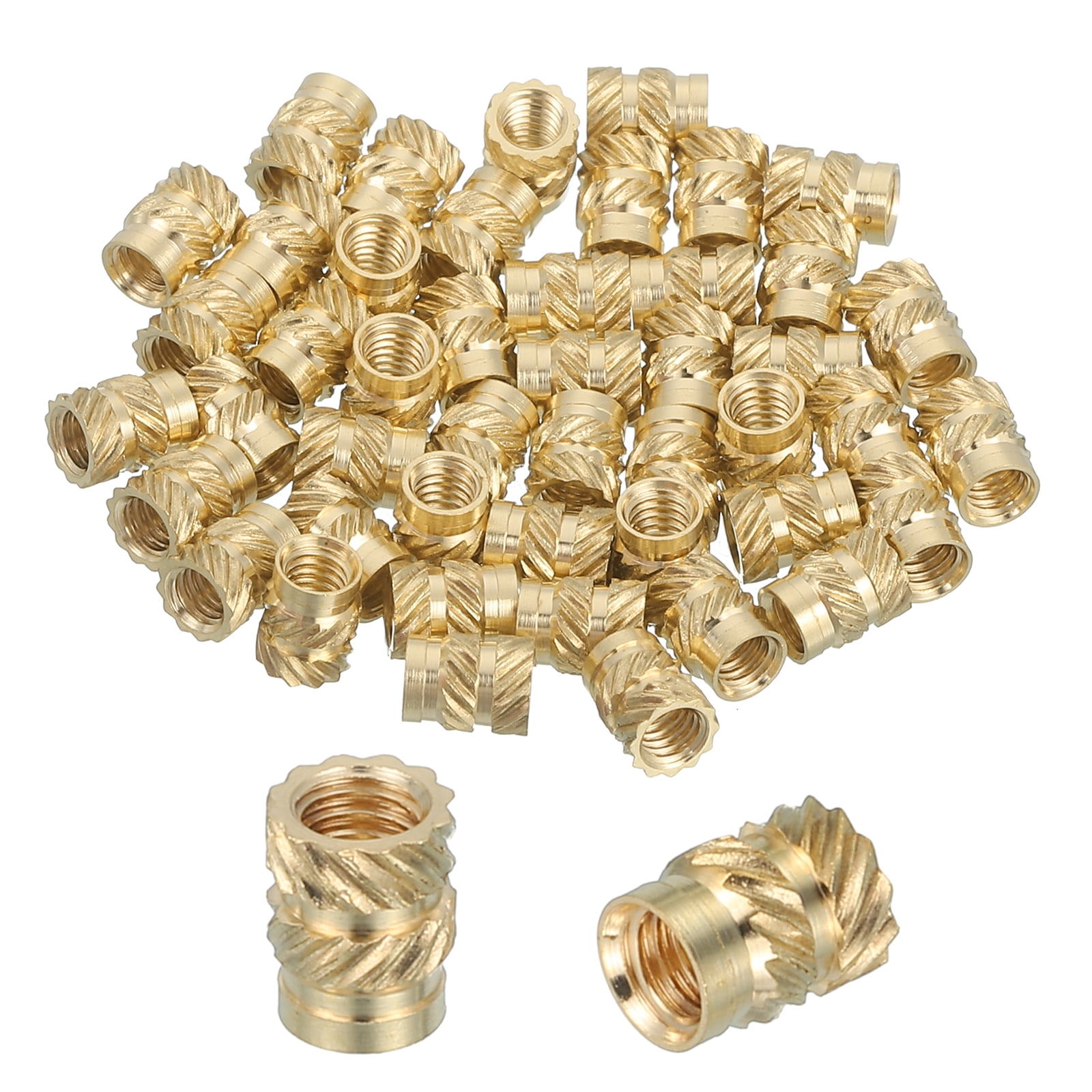 46 Pcs Threaded Inserts, M2.5 Brass Heat Set Insert for 3D Printing, M2 ...