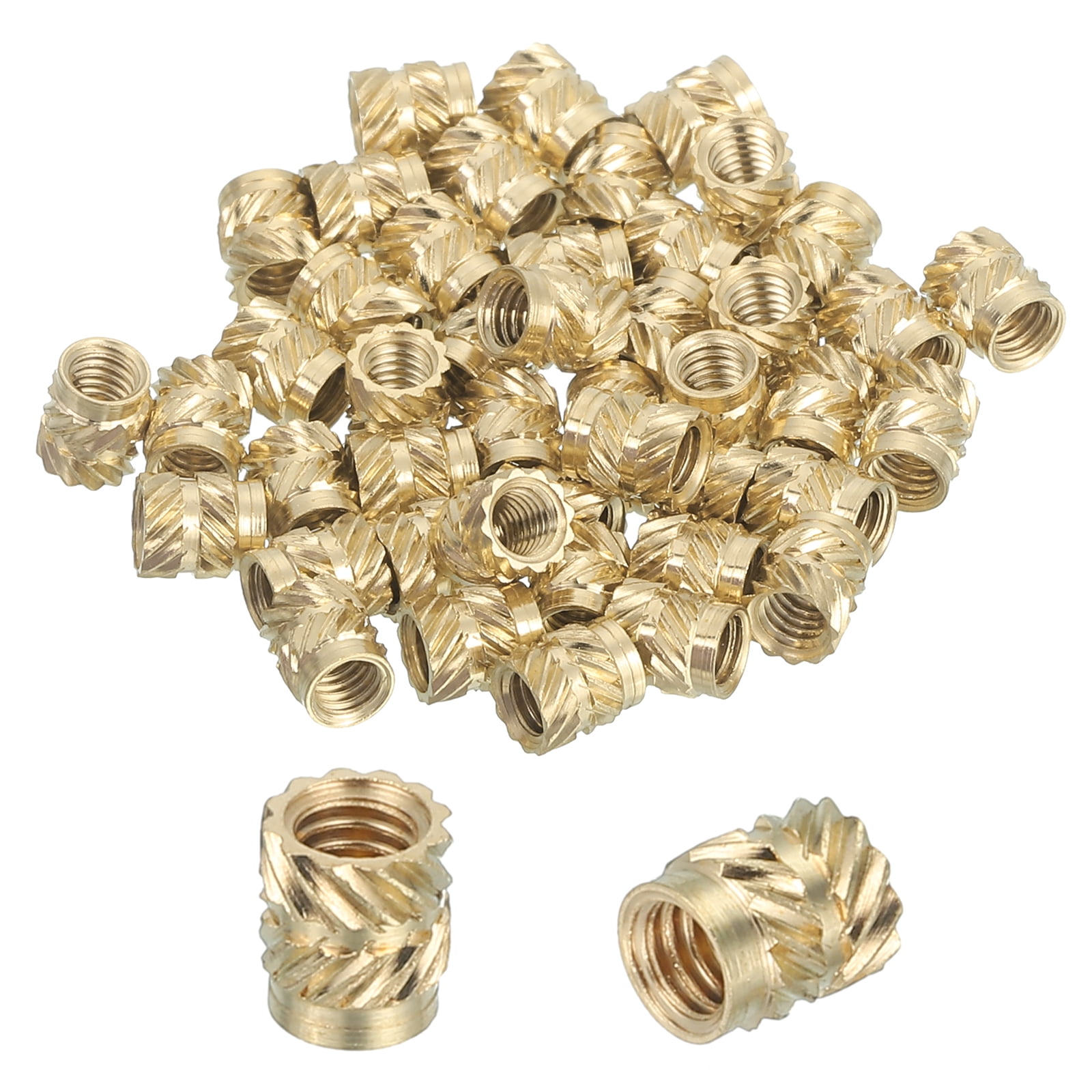 46 Pcs Threaded Inserts, M2.5 Brass Heat Set Insert for 3D Printing, M2 ...