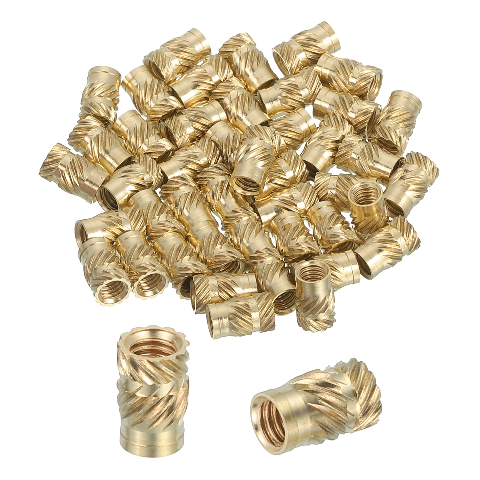46 Pcs Threaded Inserts, M2.5 Brass Heat Set Insert for 3D Printing, M2 ...