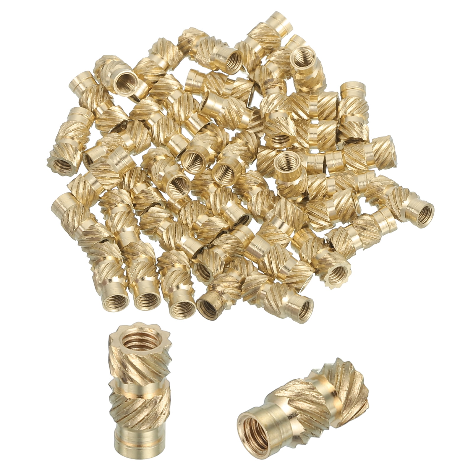 46 Pcs Threaded Inserts, M2.5 Brass Heat Set Insert for 3D Printing, M2 ...