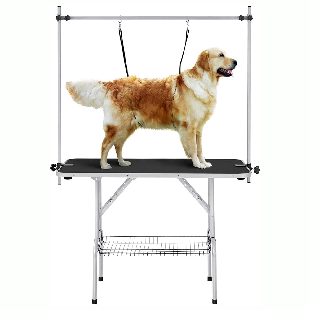 46'' Pet Grooming Table, Adjustable Height Trimming Table, Premium ...