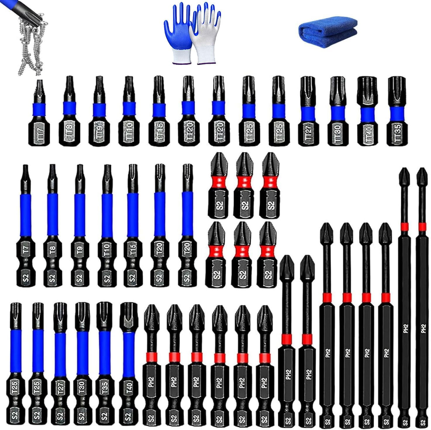46-Piece Magnetic Impact Nut Driver Set, High Magnetic Screwdriver ...