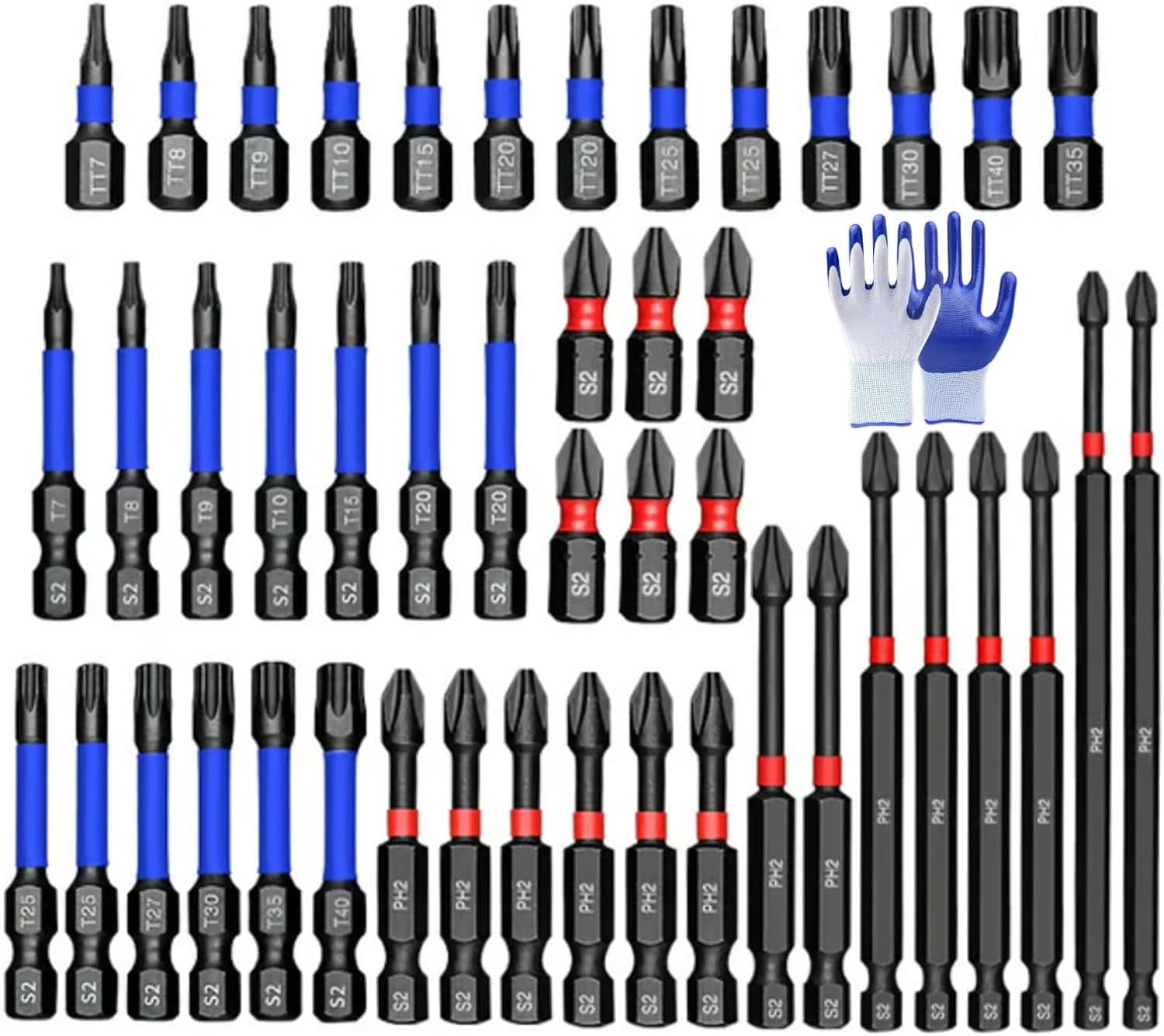 46-Piece Magnetic Impact Nut Driver Set, Magnetic Nut Driver Set for ...