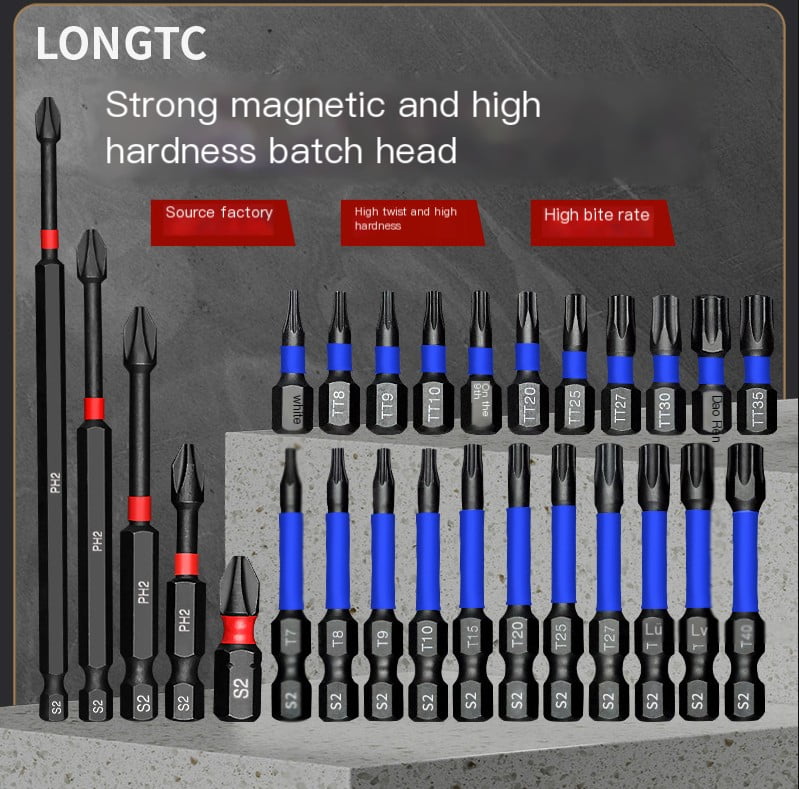 46-Piece Magnetic Impact Nut Driver Set, Multi-Purpose Metric & SAE Nut ...