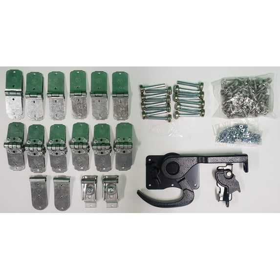 46 Piece TODCO Style Trailer Roll Up Door Hardware Kit- 1"Rollers- Lock ...
