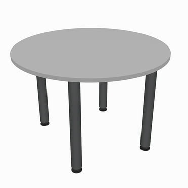 7' Oval Conference Room Table With Square Metal Base Power And Data ...
