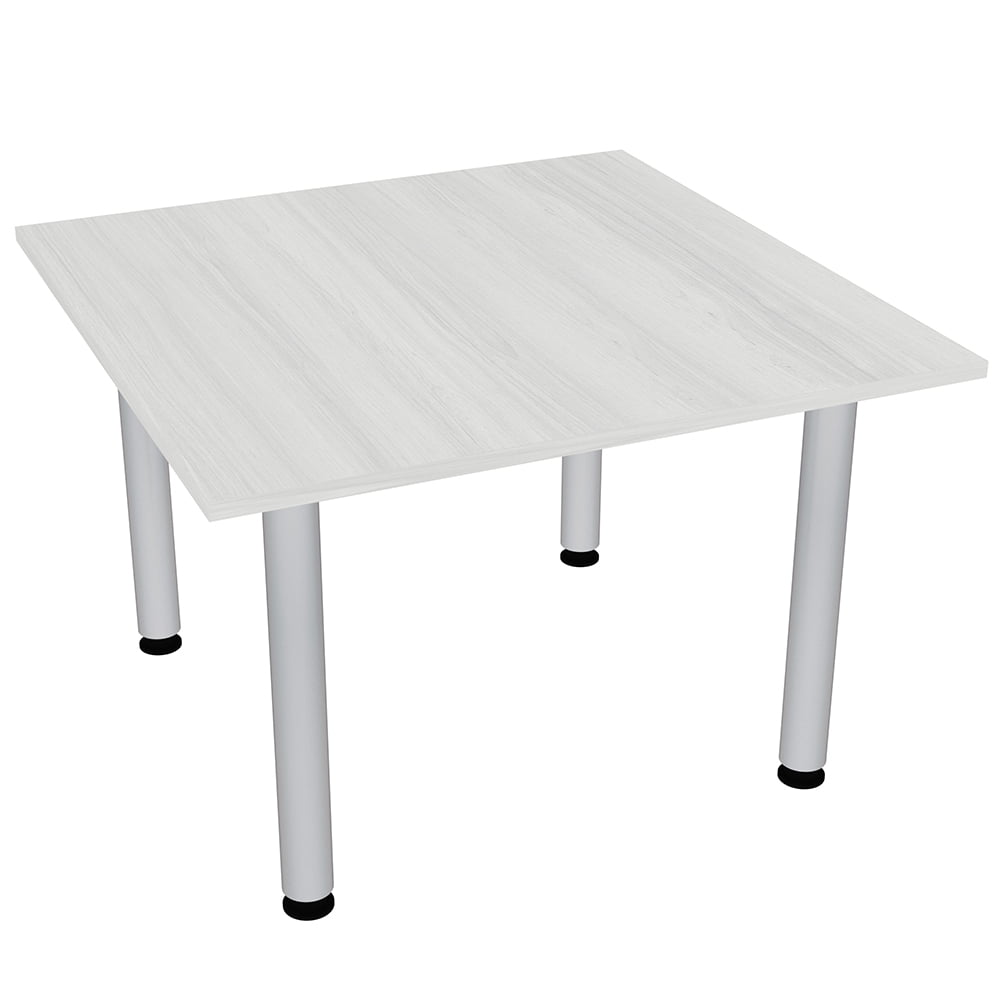 46" Square Conference Room Table With Metal Post Legs Harmony Series ...