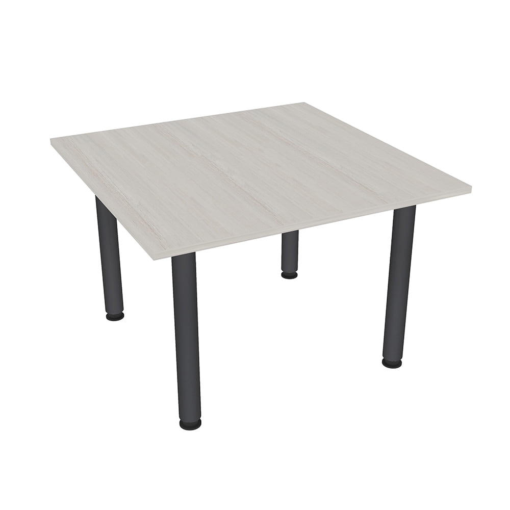 46" Square Conference Room Table With Metal Post Legs Harmony Series ...