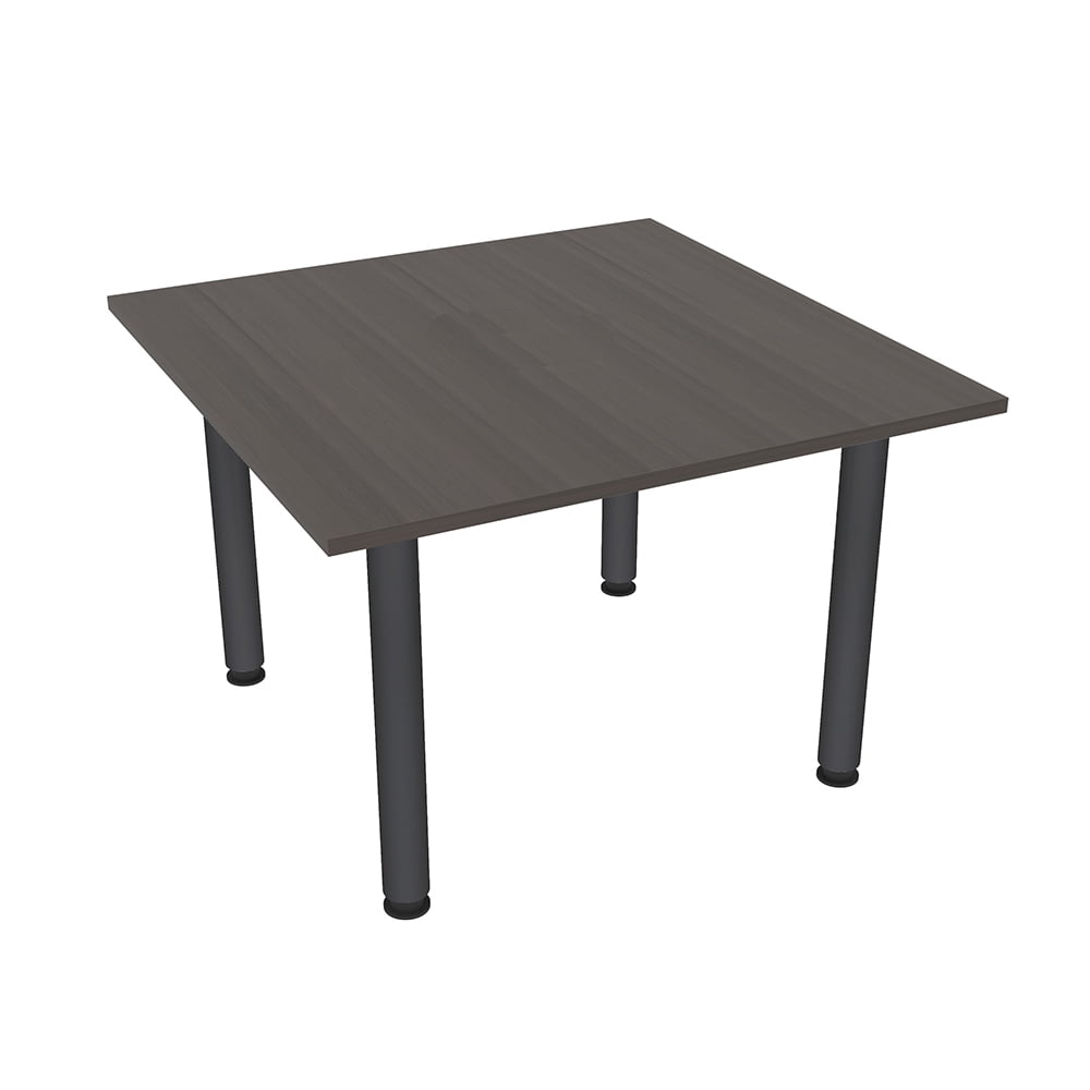 46" Square Conference Room Table With Metal Post Legs Harmony Series ...