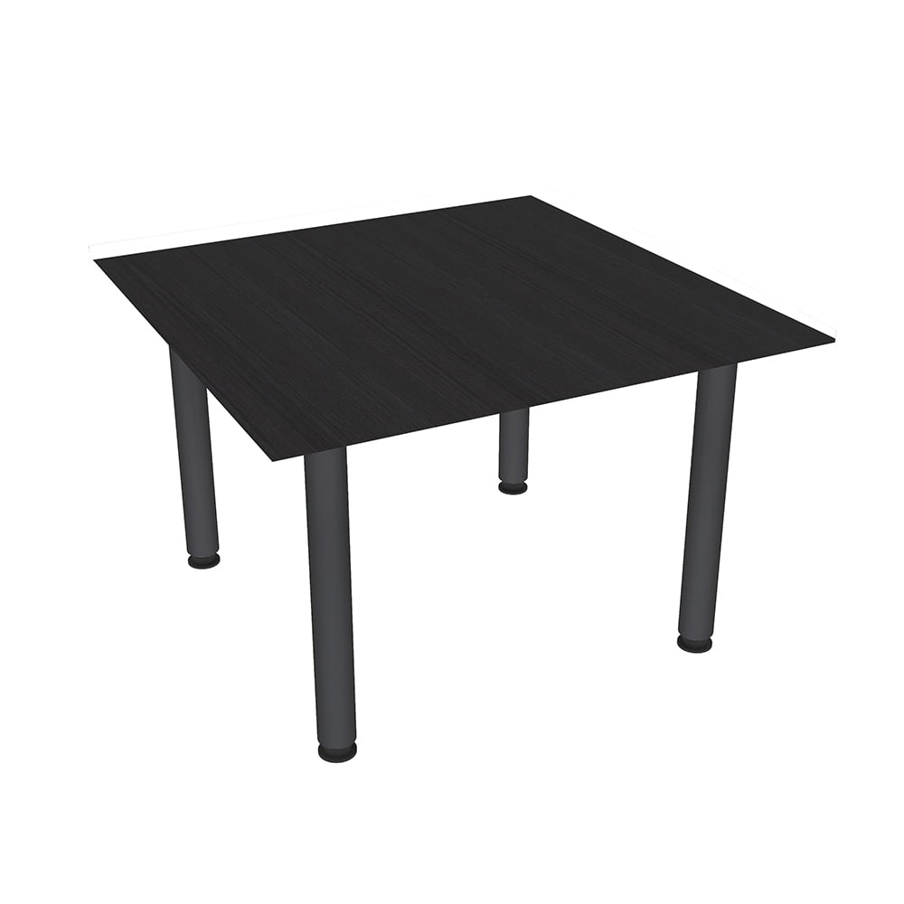46" Square Conference Room Table With Metal Post Legs Harmony Series ...