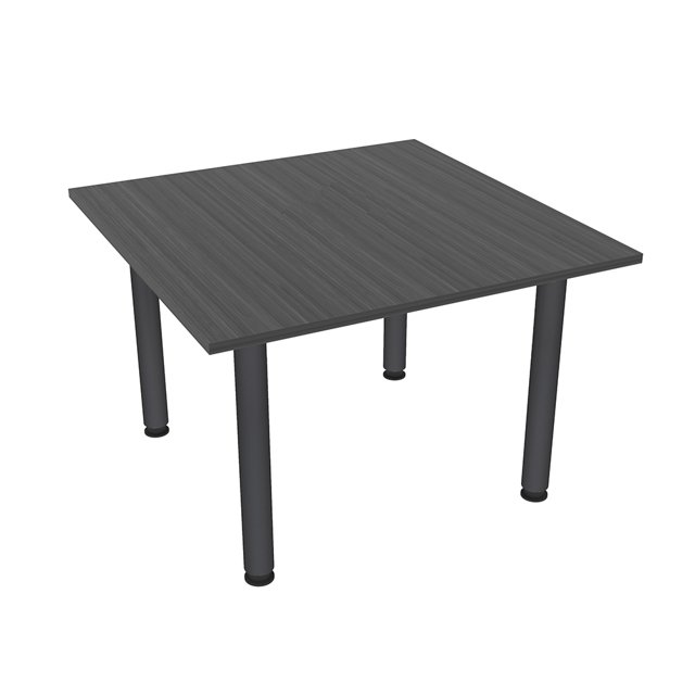 46" Square Conference Room Table With Metal Post Legs Harmony Series ...