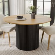 Jofran Telluride Contemporary Rustic Farmhouse Round to Oval Counter ...