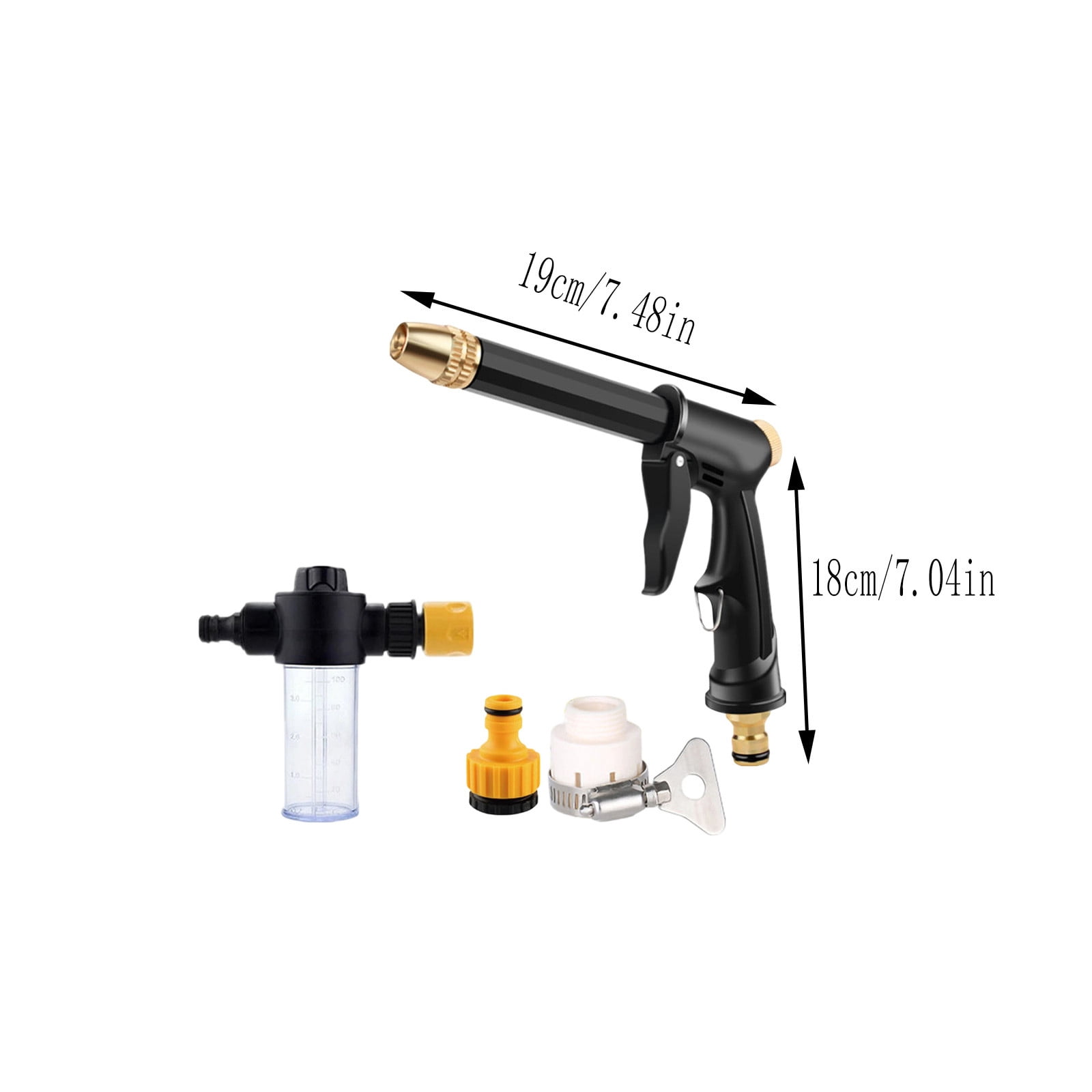 46-point Long-handled Black Water Household High-pressure Car Wash ...