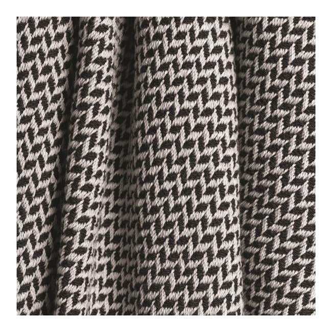 46 x 67 in. Dashing Texture Throw, Black & White - Walmart.com