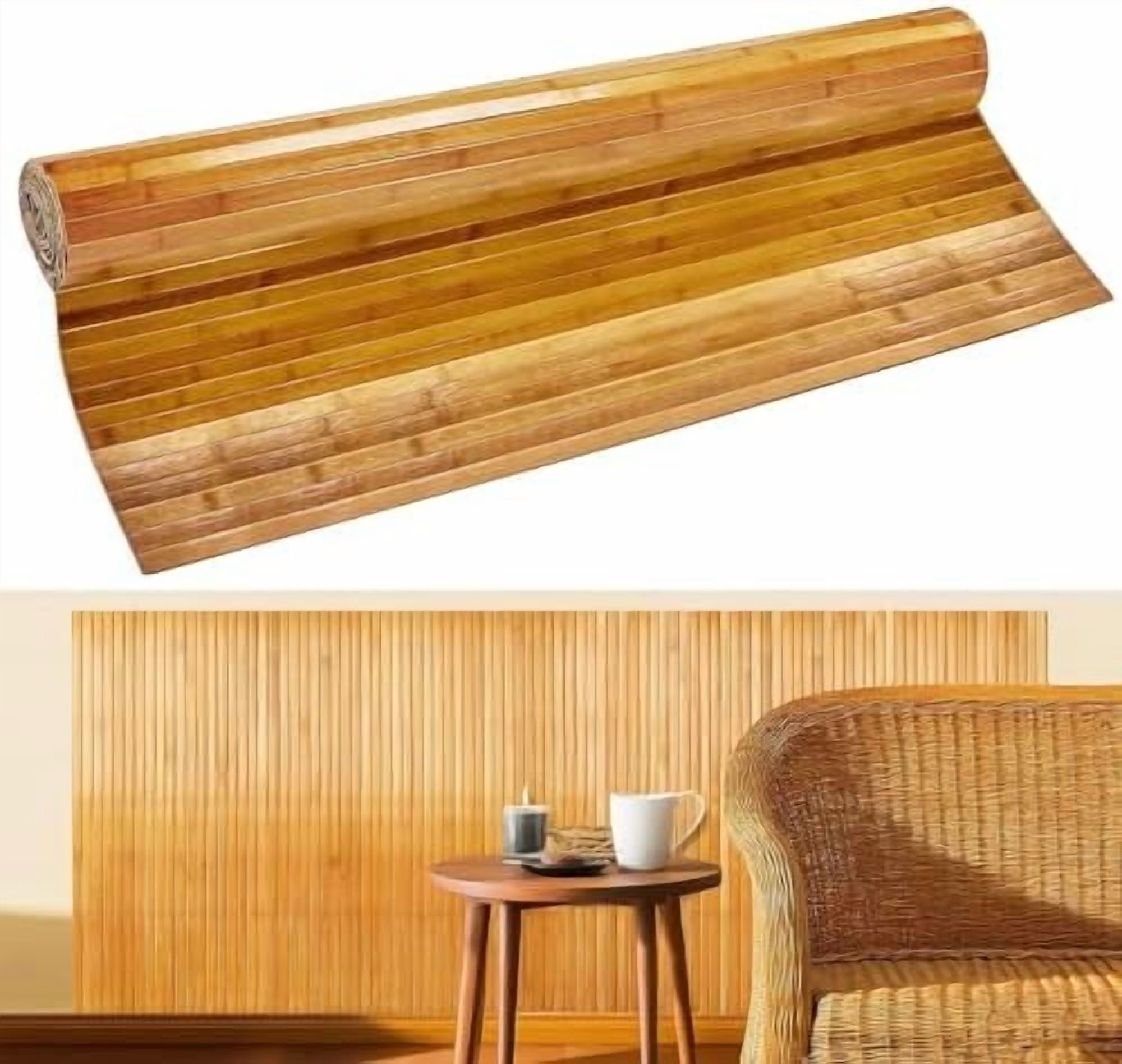 46 x 96 in Bamboo Wall Panel Wainscoting Wall Cladding Panels for ...