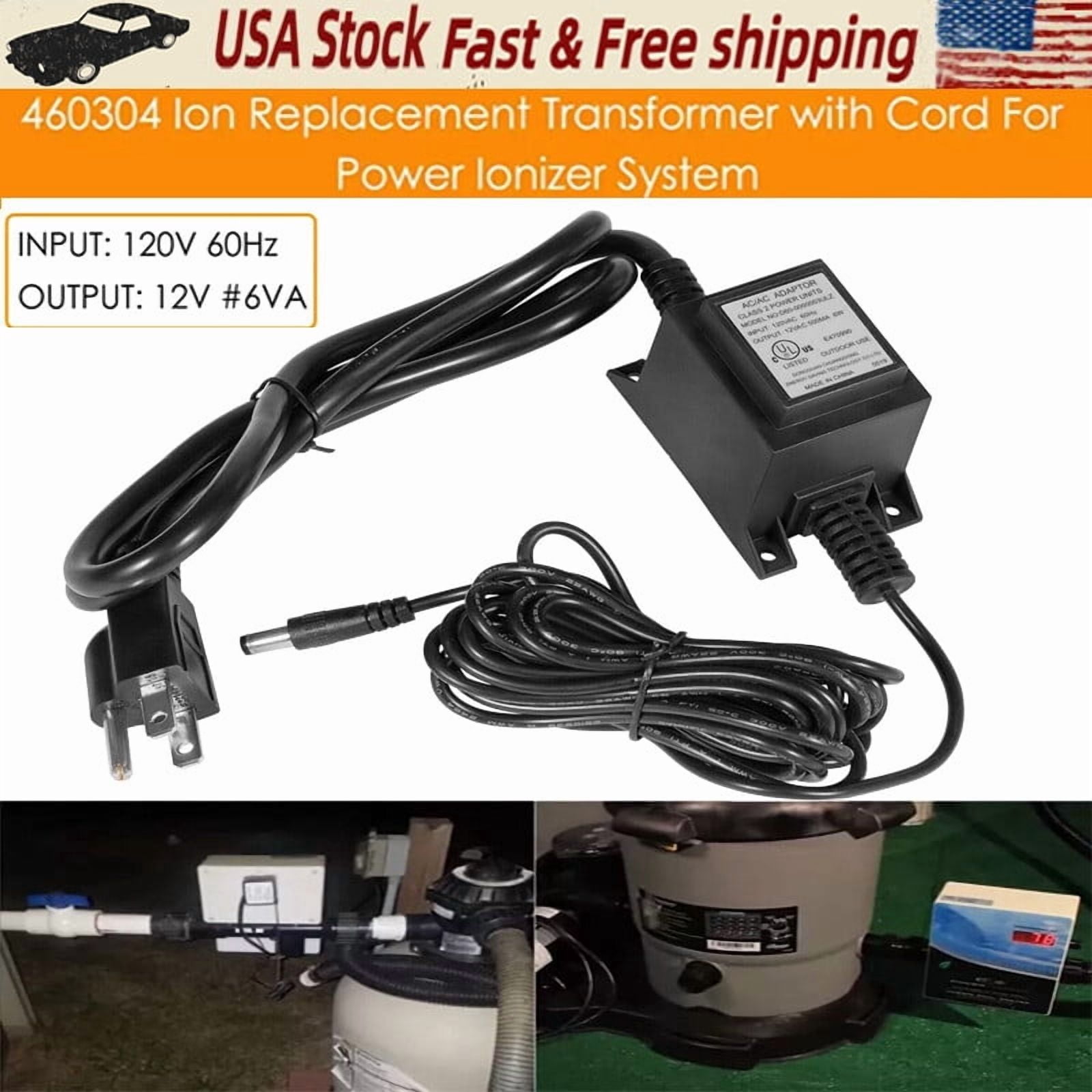 460304 Ionizer Transformer, Replacement Charging Cord Adapter - Walmart.com