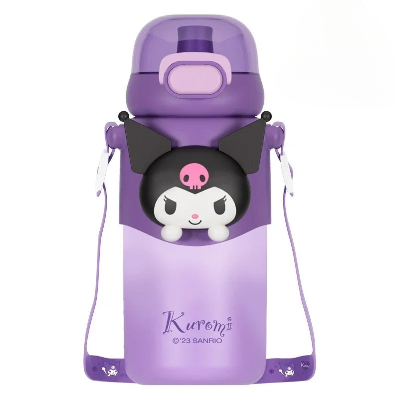 460ML Kawaii Sanrio Kuromi Hello Kitty Hangyodon Thermos Cup Stainless Steel Sippy Cup High ...