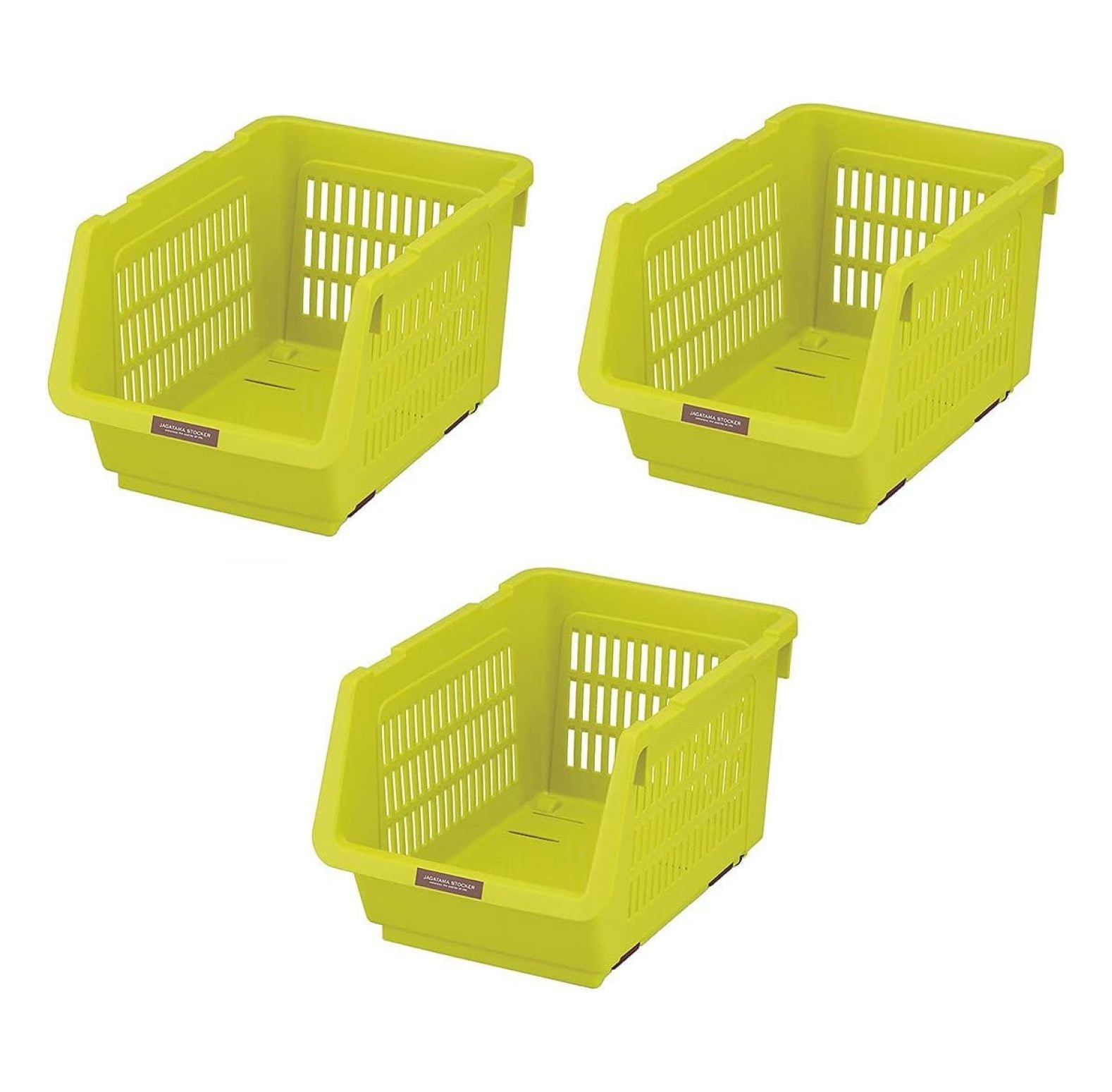 4671x3, Set of 3 Japanese Stackable Storage Bin Kitchen Pantry ...