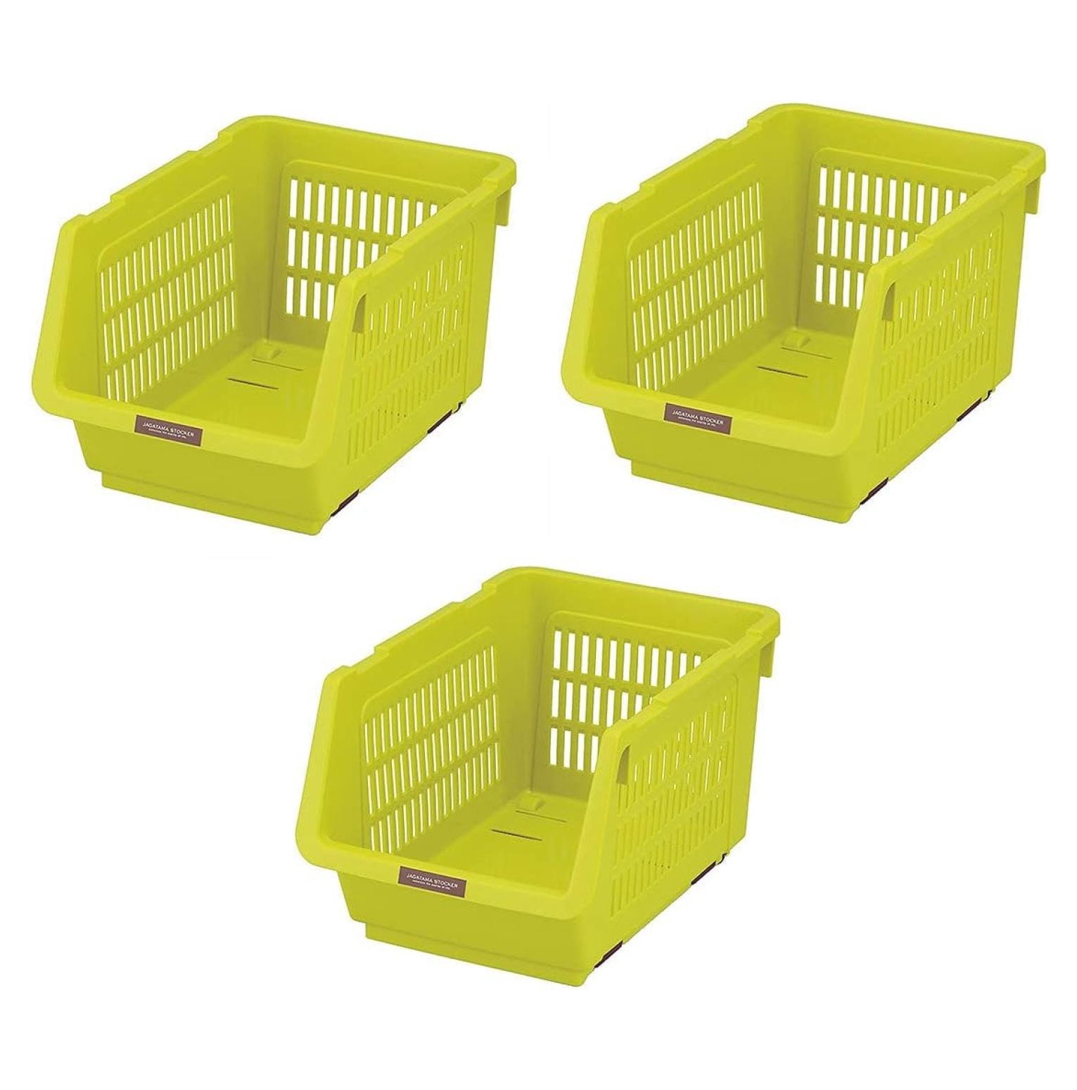4671x3, Set of 3 Japanese Stackable Storage Bin Kitchen Pantry ...