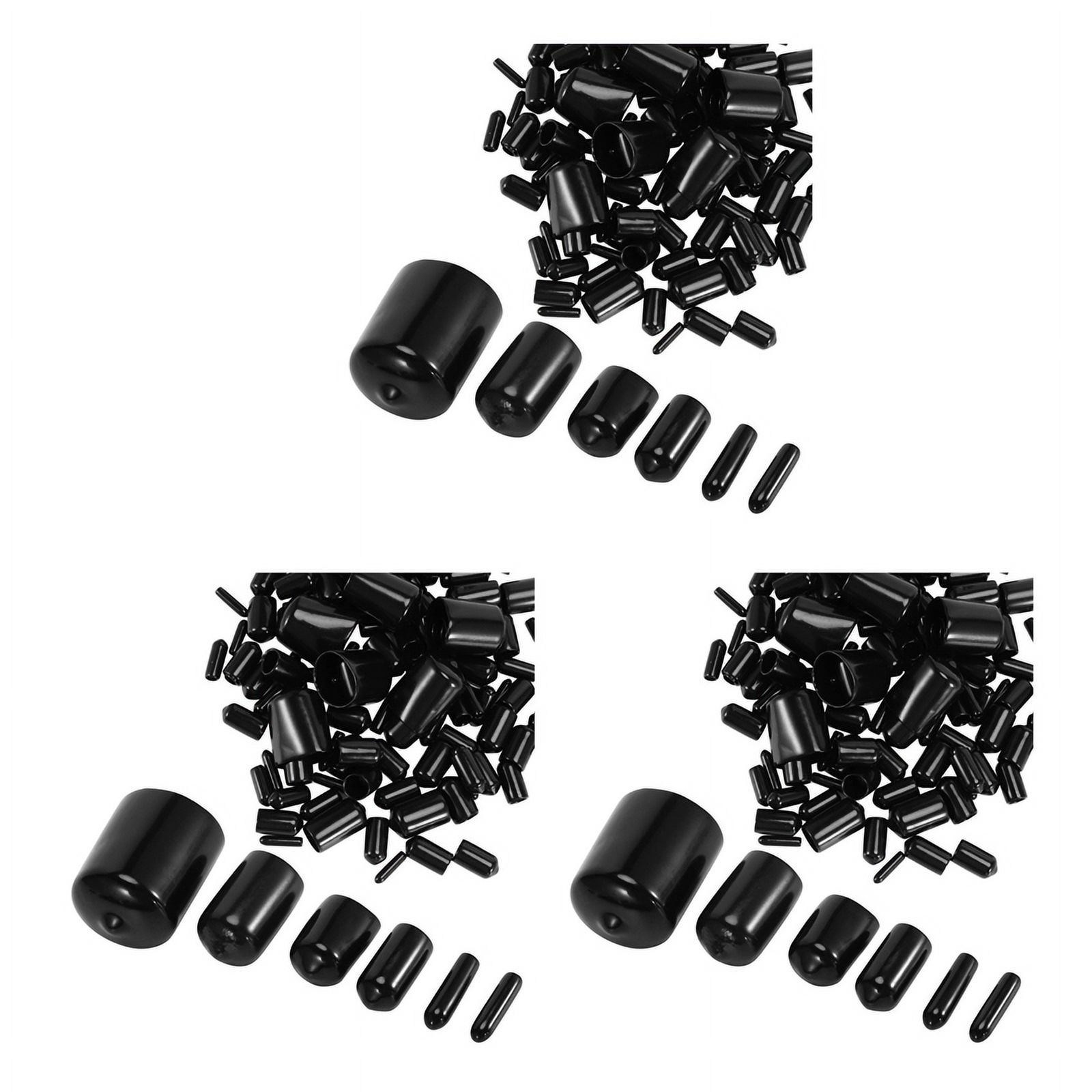 468 Pieces of Vinyl Elastic End Cap Bolts Screws Rubber Thread ...
