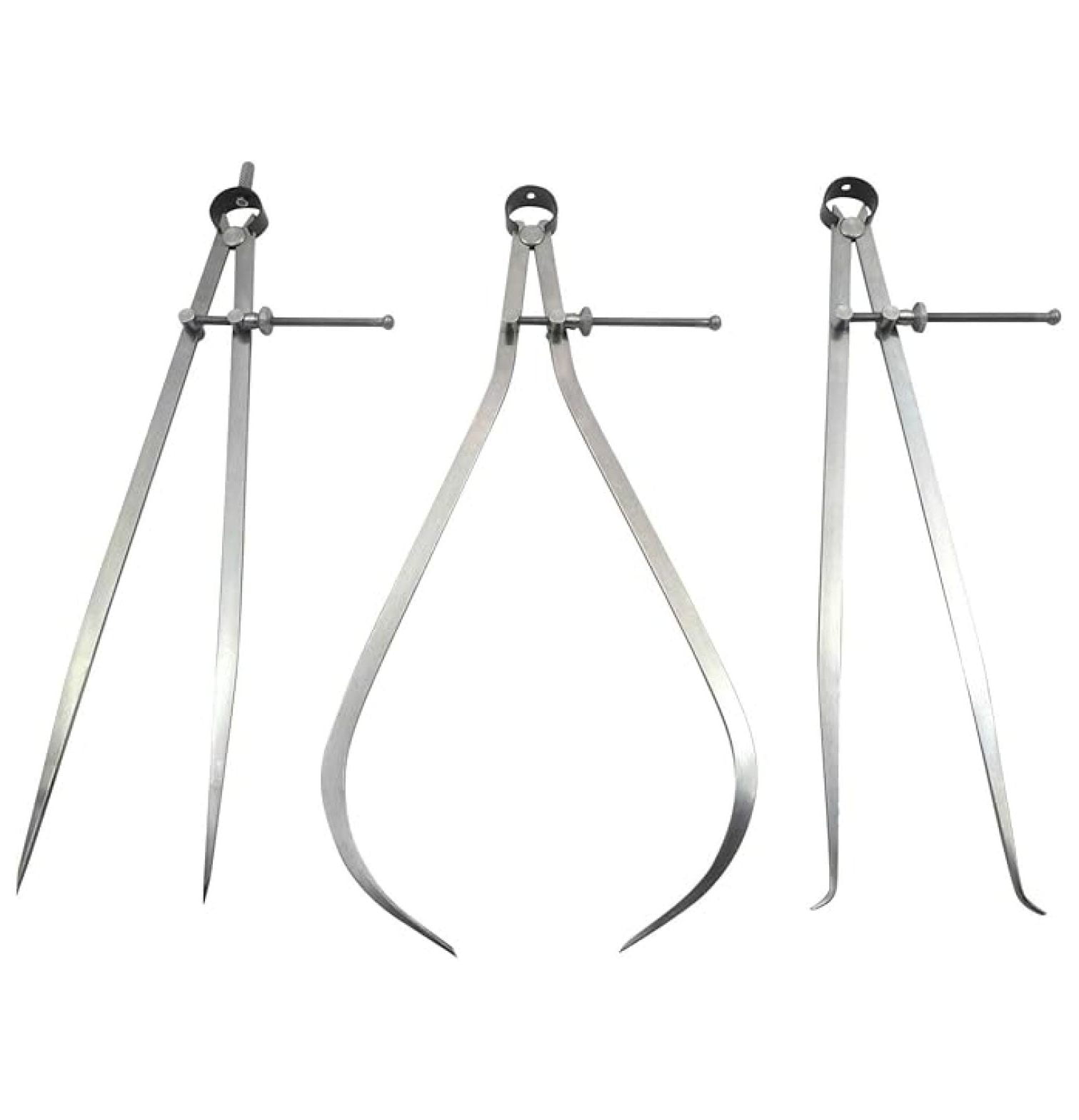 468013 3 Piece Set Toolmaker's “Yankee” Spring Dividers, Inside ID ...