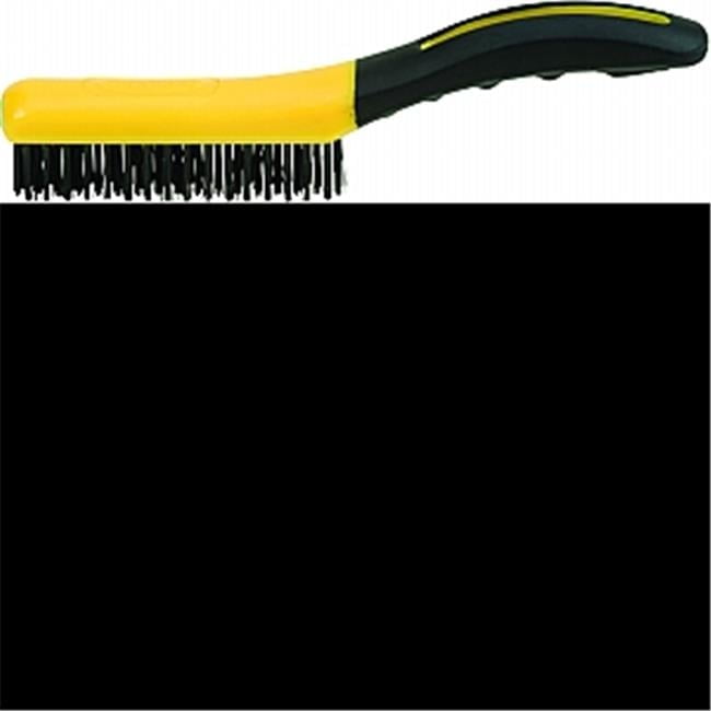 46802 4 x 16 in. Shoe Handle Wire Brush With Rubber Grip - Walmart.com