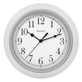 "Westclox 9"" White Round Simplicity Wall Clock, Battery Operated ...