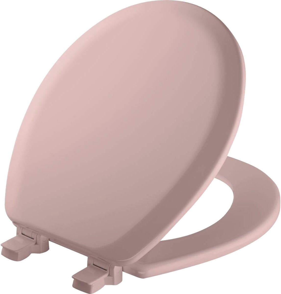 46EC 023 Molded Wood Toilet Seat with Lift-Off Hinges, Round, Pin ...