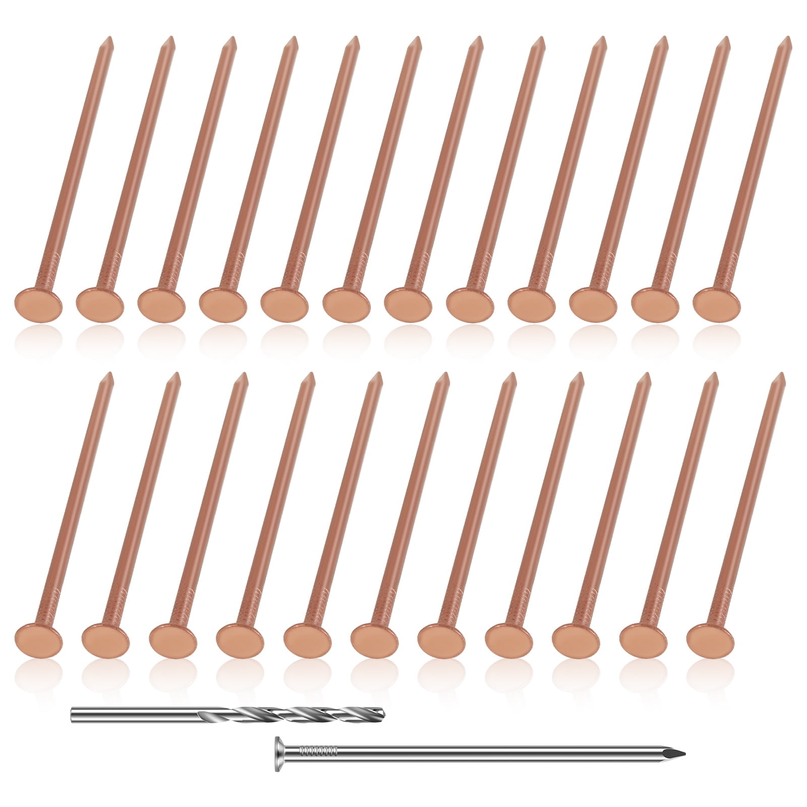 46PCS 3.5 Inch Stump Removal Spikes Copper Nails Kit, Hardware Nails ...