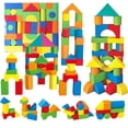 46PCS Creative EVA Foam Building Blocks Set, Soft Stackable Educational ...