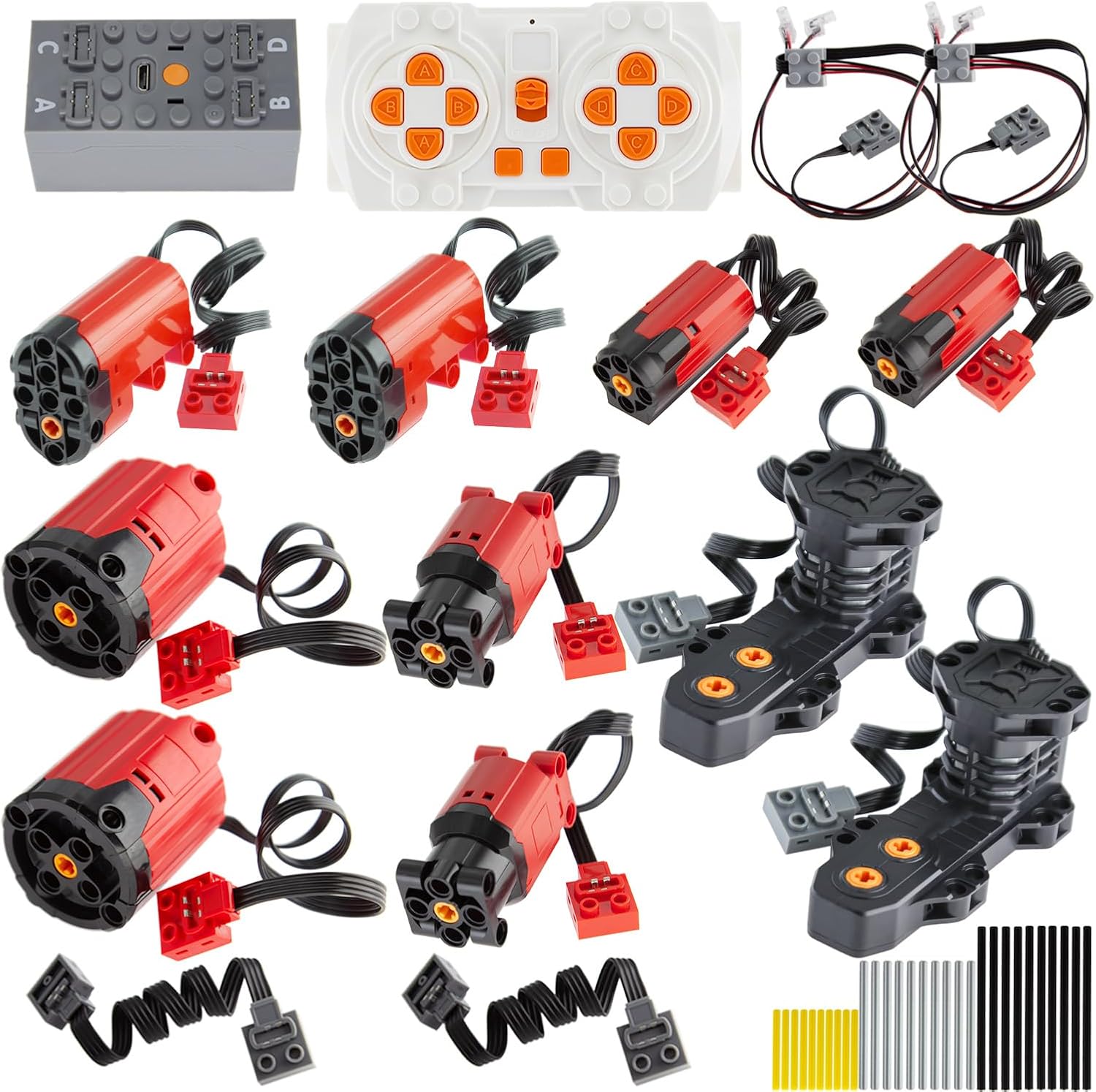 46Pcs Power-Function-Motor-Set Compatible with Technic-Parts. Servo ...
