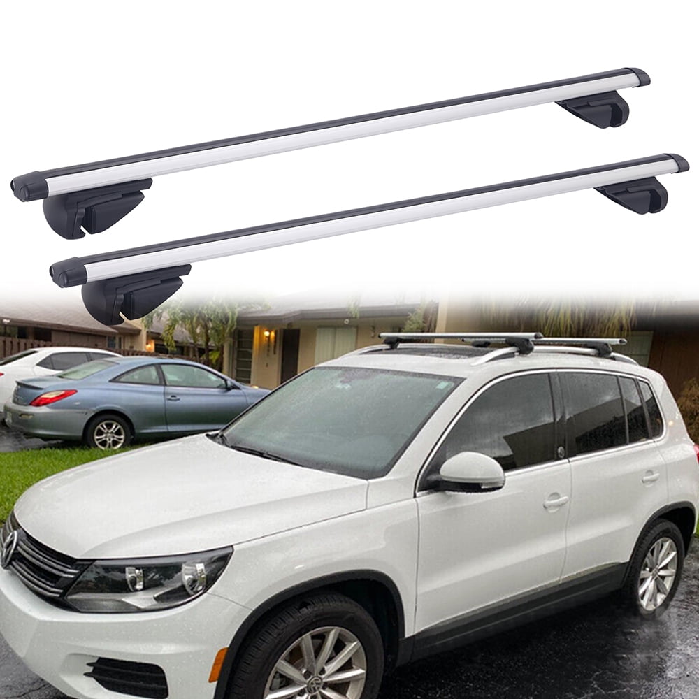 46in SUV Universal Models Side Rail Mounted Aluminum Roof Cross Bars ...