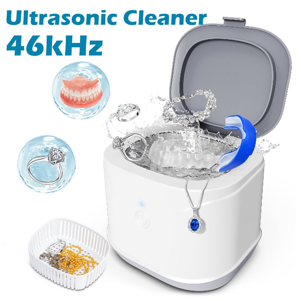 46kHz Ultrasonic Retainer Cleaner Dental Ultrasonic Bath Portable ...