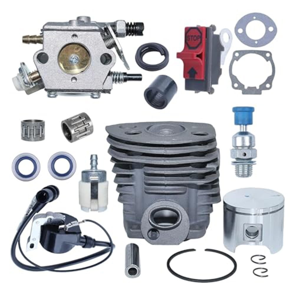 46mm Cylinder Piston Set for 55 50 51 Series Carburetor Ignition Coil ...