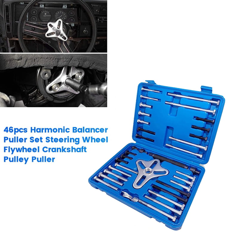 46pcs Harmonic Balancer Puller Kit Power Steering Pulley Puller ...