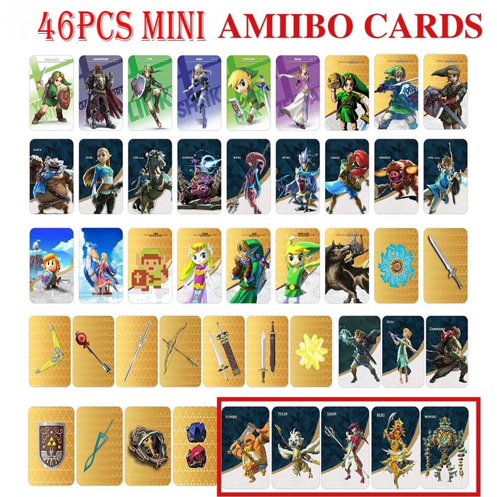 46pcs/set BOTW TOTK amiibo Zelda Tears of the Kingdom Mini Card NFC ...