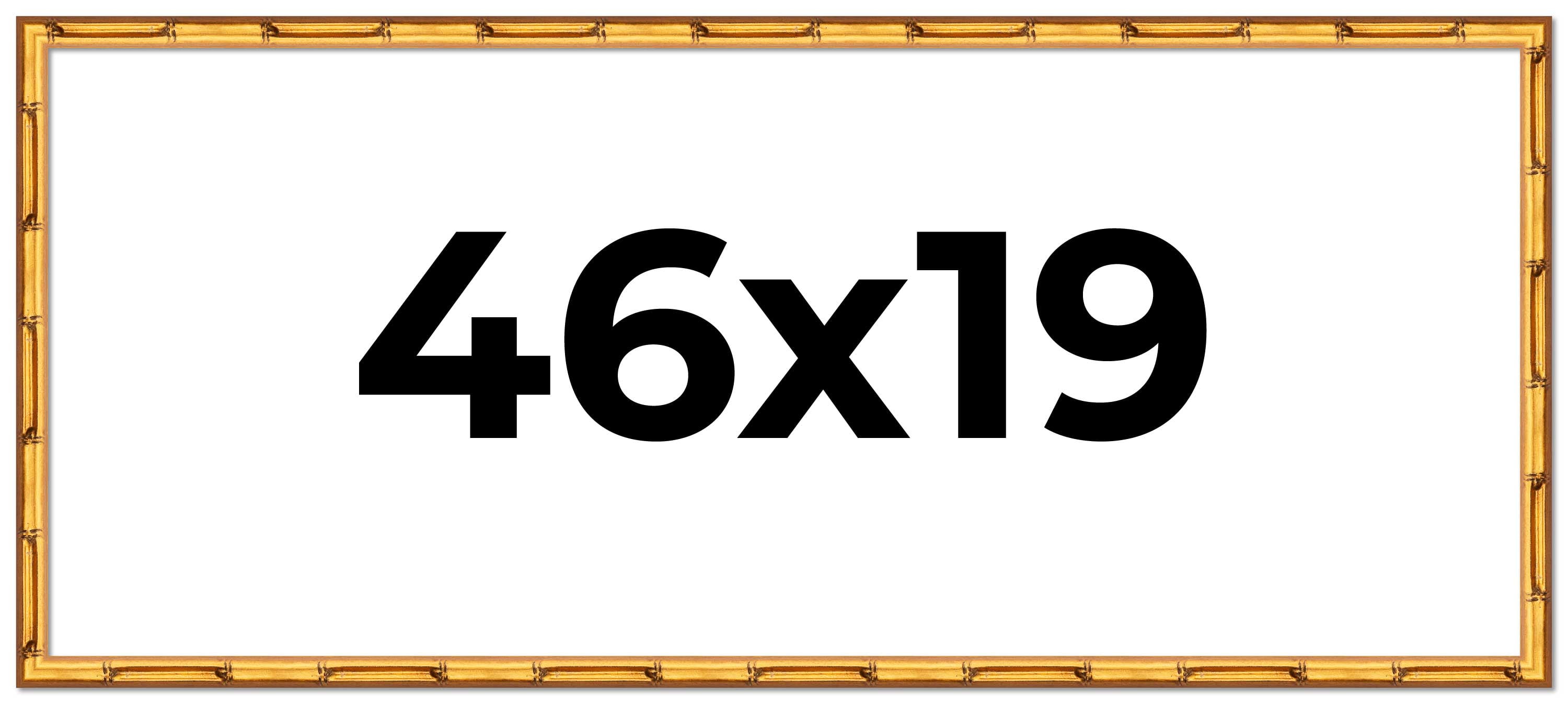 46x19 Frame Gold Bamboo Picture Frame - Complete Modern Photo Frame ...