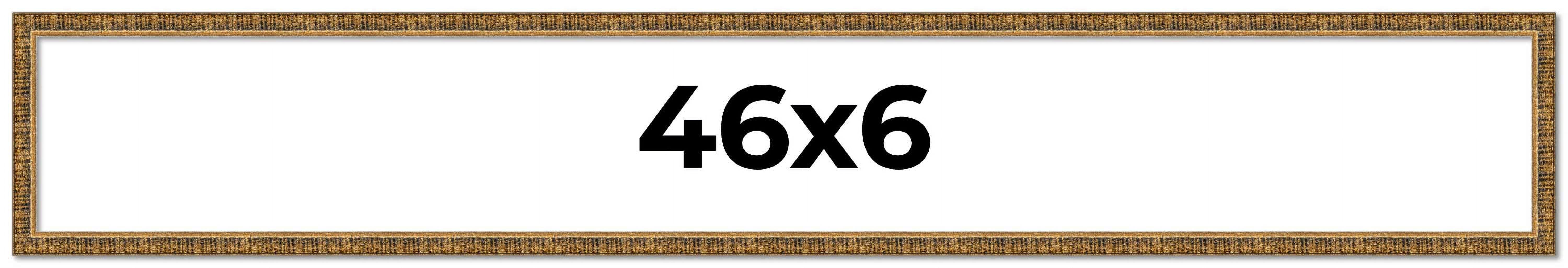 46x6 Frame Gold Solid Wood Picture Frame - Complete Modern Photo Frame ...