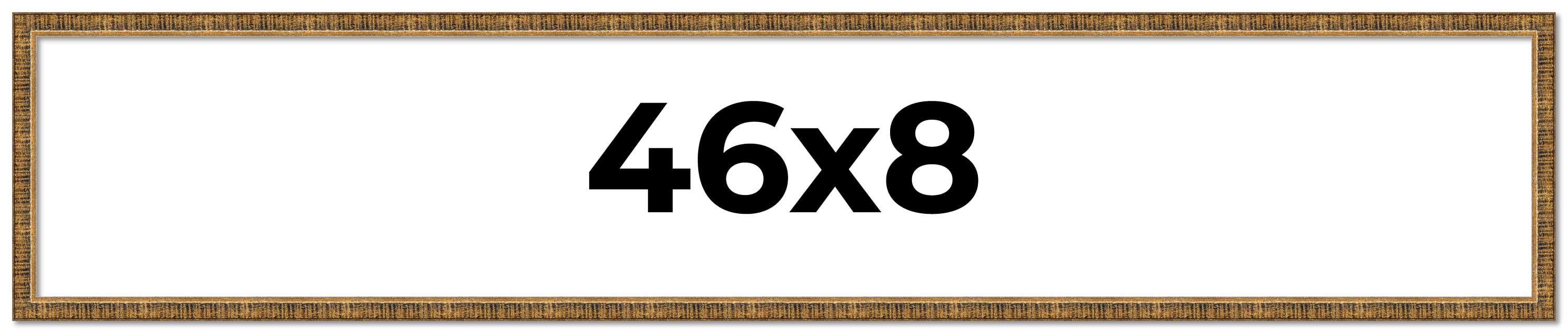 46x8 Frame Gold Solid Wood Picture Frame - Complete Modern Photo Frame ...