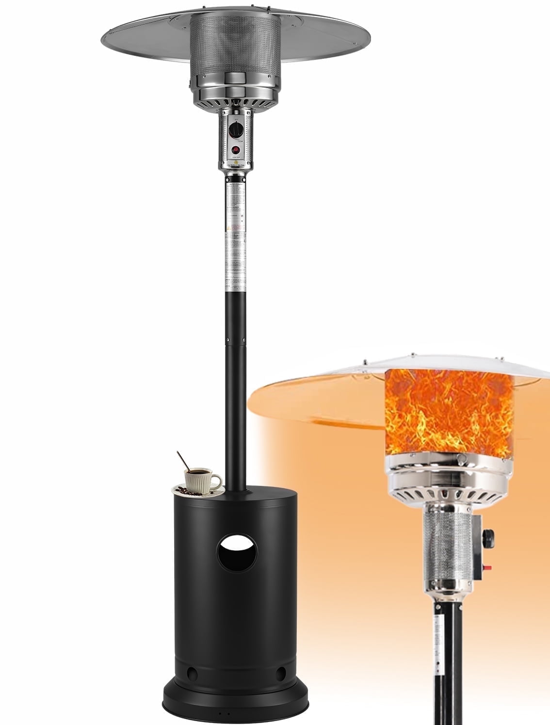 48,000 BTU Outdoor Patio Heater, Freestanding Patio Heaters Tall ...