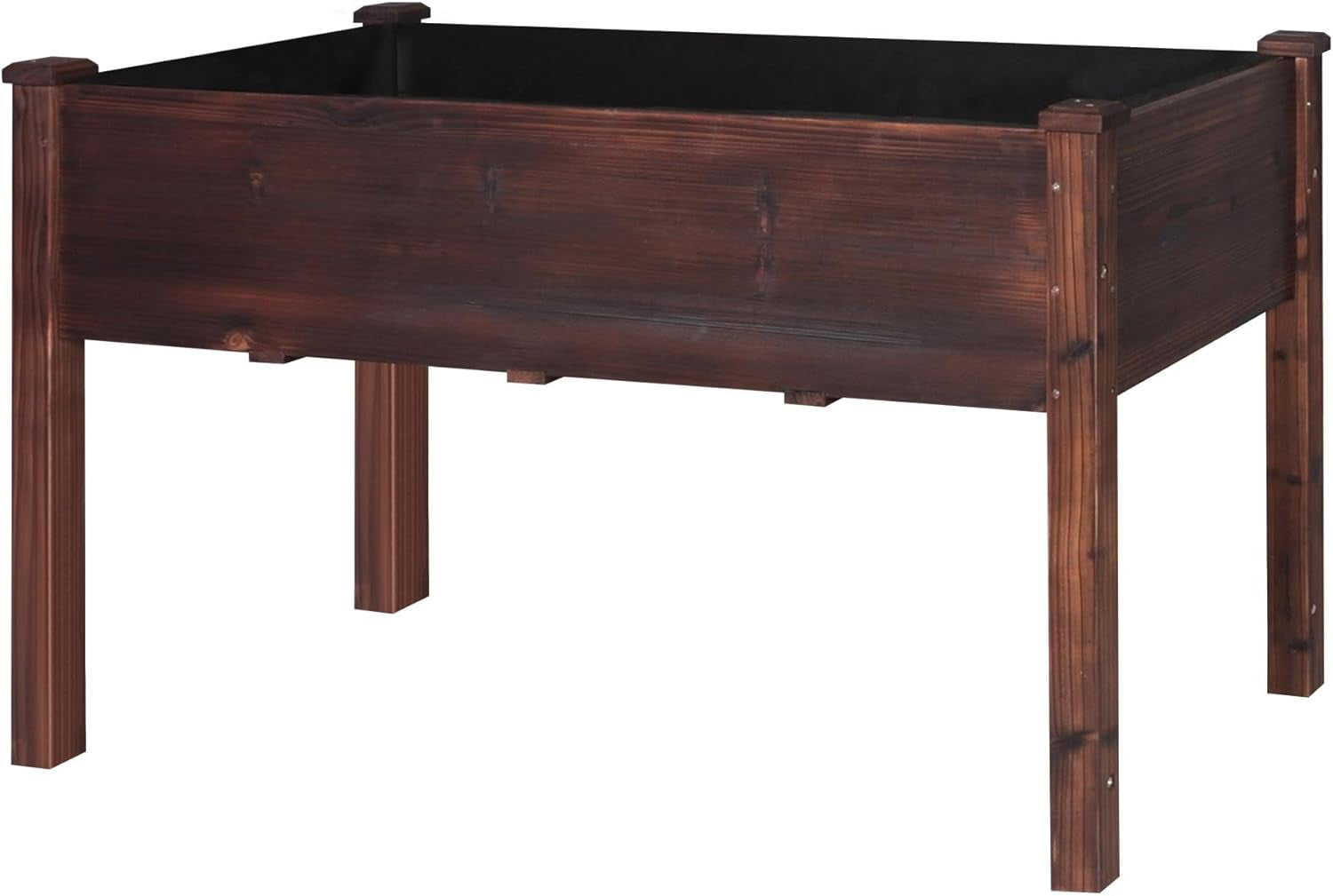 47.1x22.6x29.9in Raised Garden Bed with Legs, Outdoor Elevated Wood ...