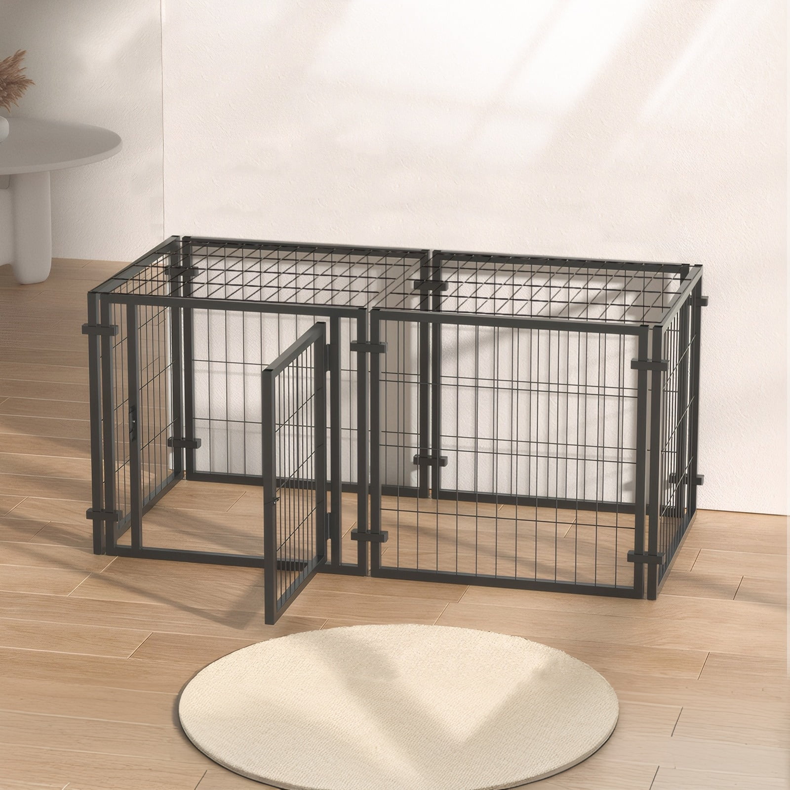 47.2" Dog Crate for Small Medium Large Dogs, Puppy Dog Playpen for Yard ...
