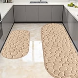 47.2 Inch Memory Foam Bath Mat Set of 2 – Super Absorbent, Washable ...