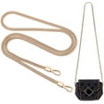 47.2" Snake Bag Chains Golden Bag Chain Strap Replacement 7mm Wide Flat ...