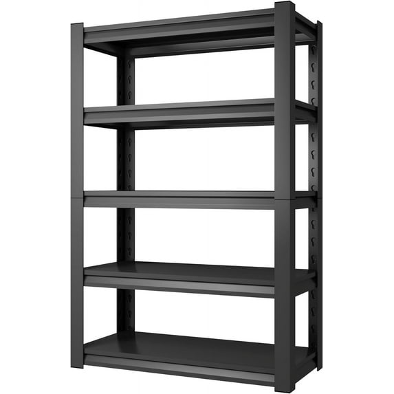 47.2" W Garage Shelving 3000LBS Heavy Duty Storage Shelves Adjustable 5 ...