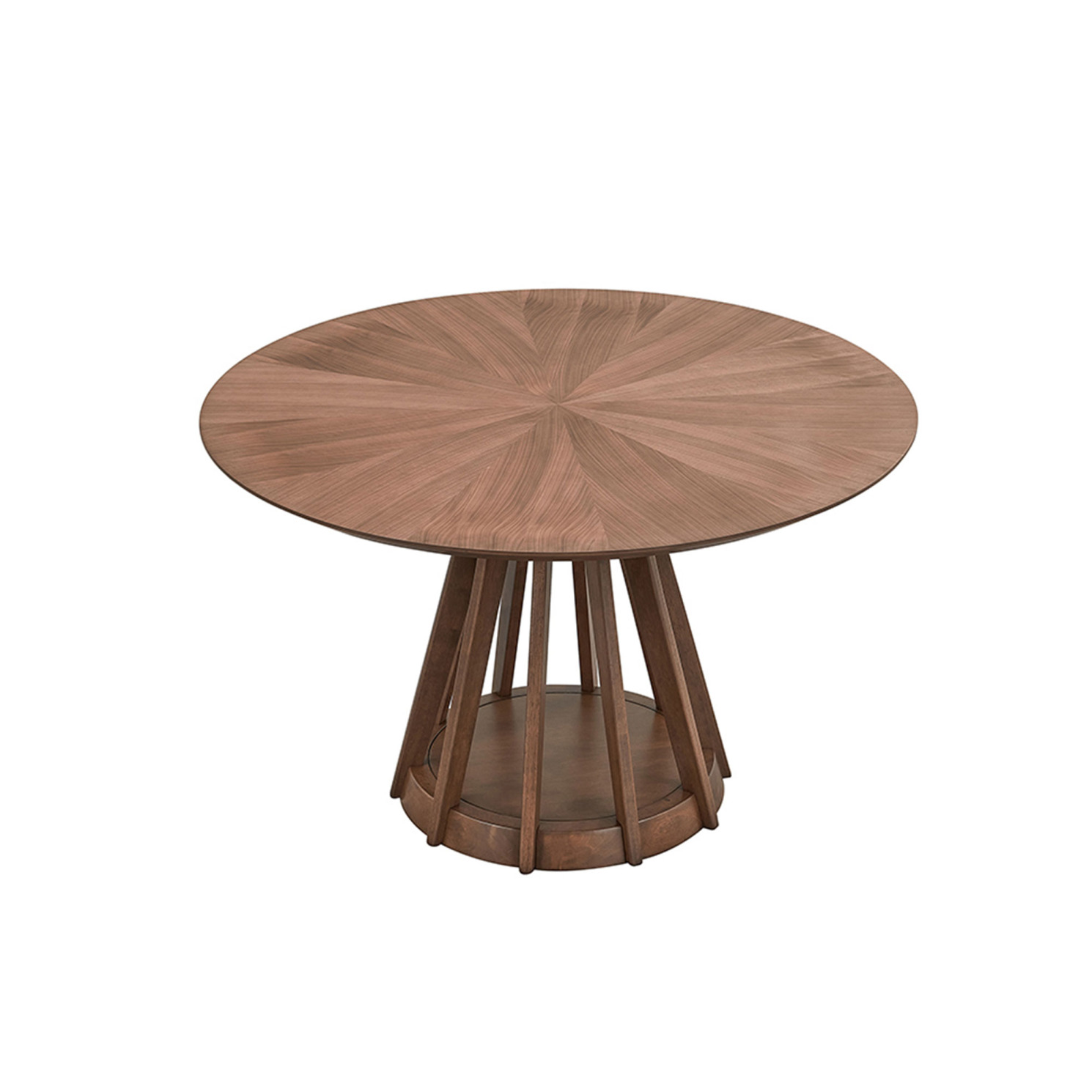 47.24 Inch Round Dining Table for 4, Mid Century Modern Small Kitchen ...