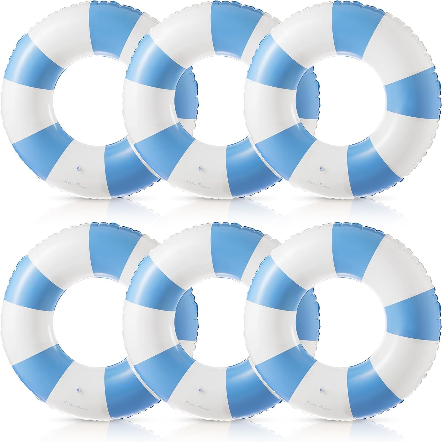 47.24 Inch Swimming Ring Jumbo Pool Floats Striped Pool Rings ...